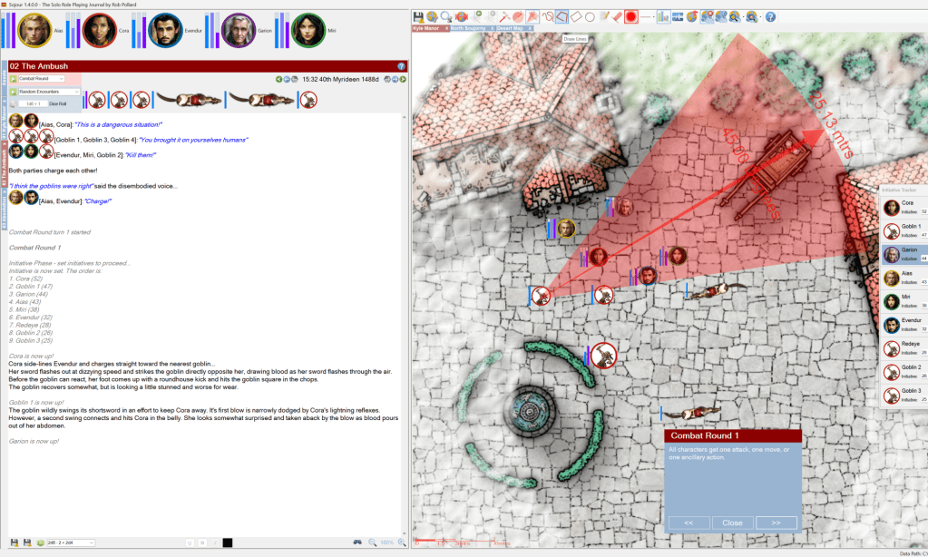 Sojour – Sojour is the premier solo virtual table top (VTT)